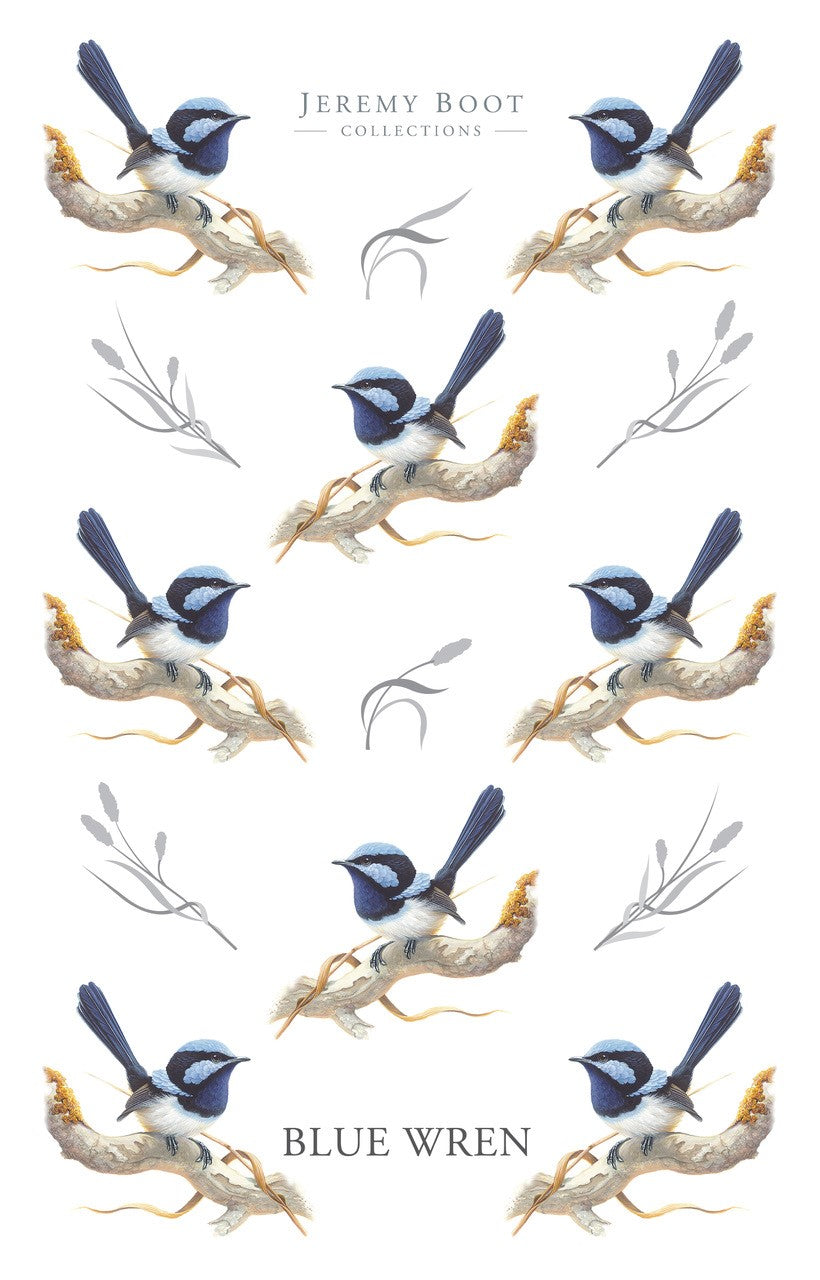 Tea Towel - Blue Wren – Jeremy Boot Collections