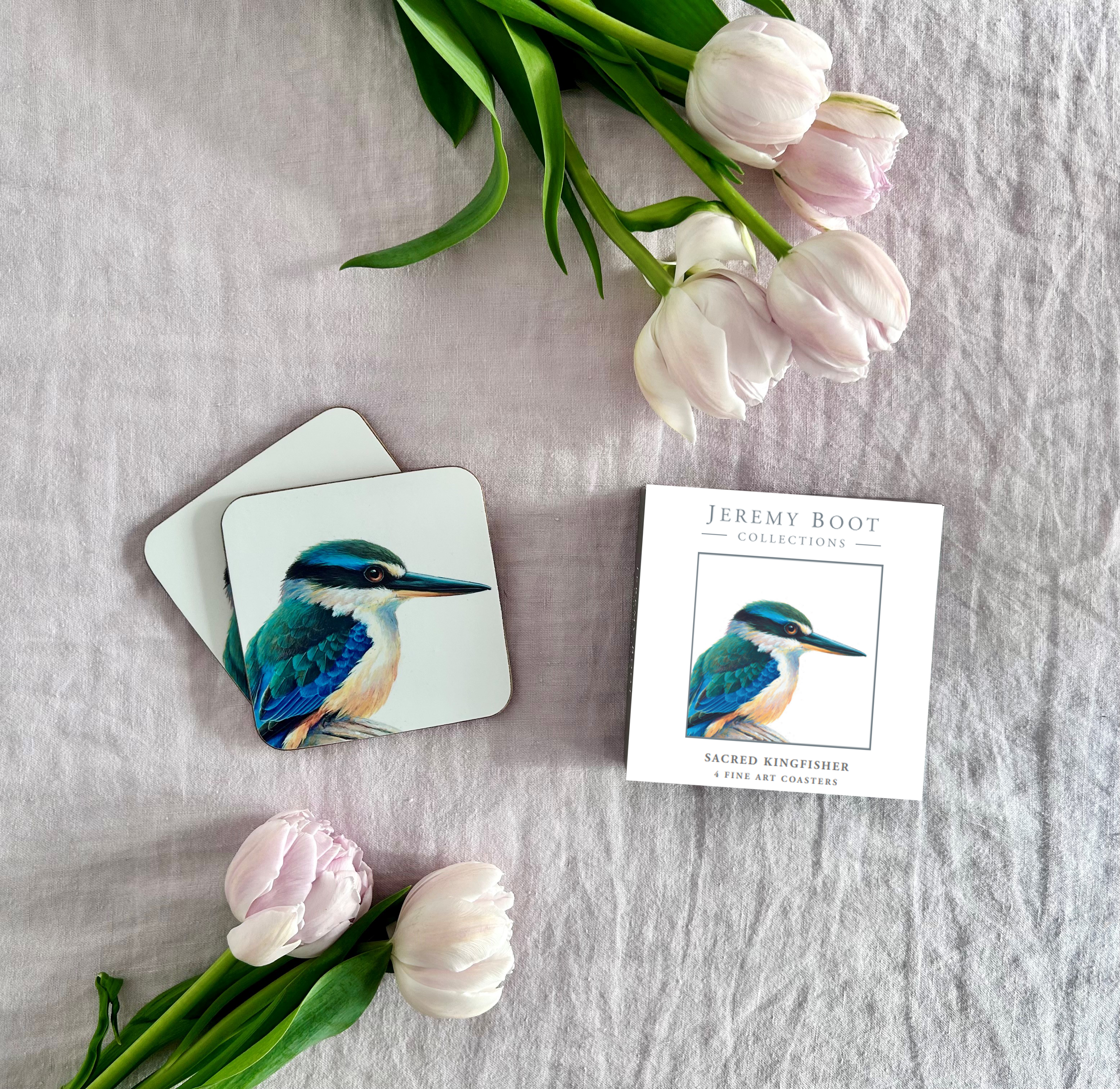 Kingfisher Coasters (set of 4) – Jeremy Boot Collections