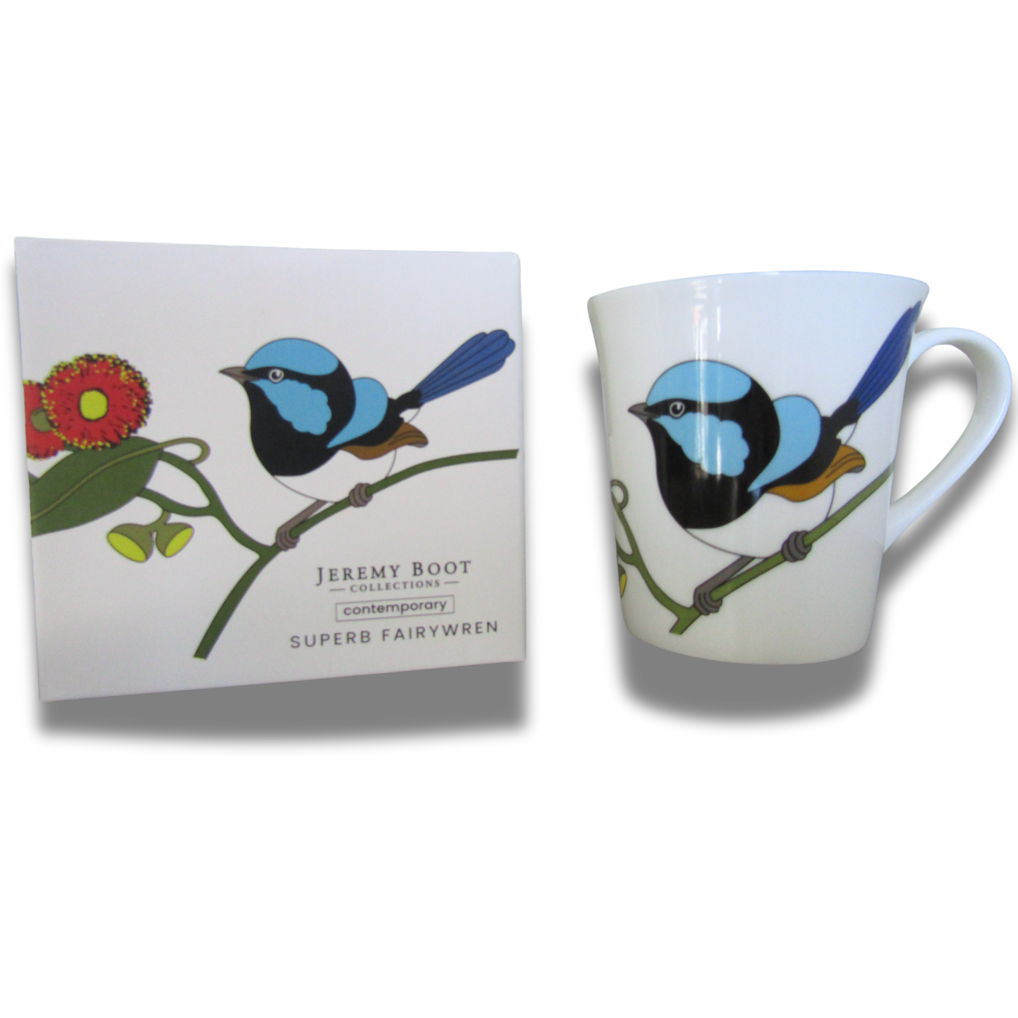 Fine Bone China Cups - Superb Fairywren – Jeremy Boot Collections
